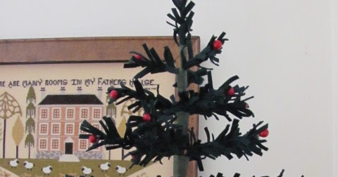 By The Bay Needleart: Wool Feather Tree all finished :))))