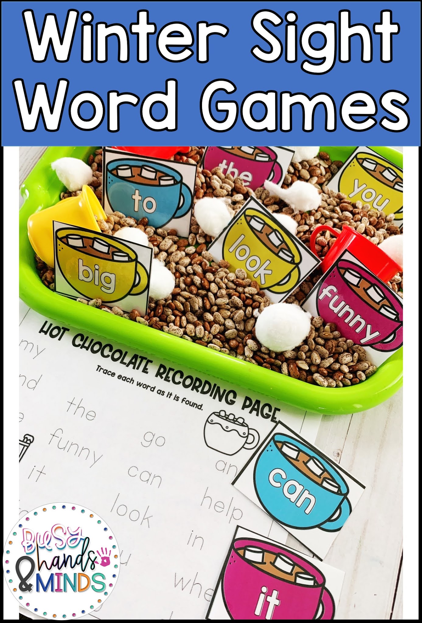 Winter Sight Word Games | Busy Hands and Minds