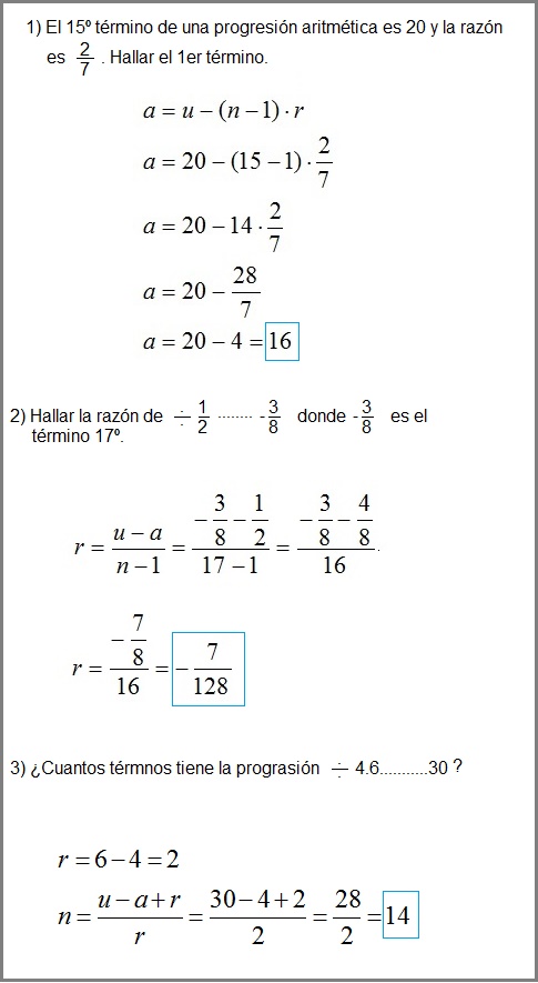 Mi rincón de las matemáticas: Progresiones aritméticas.