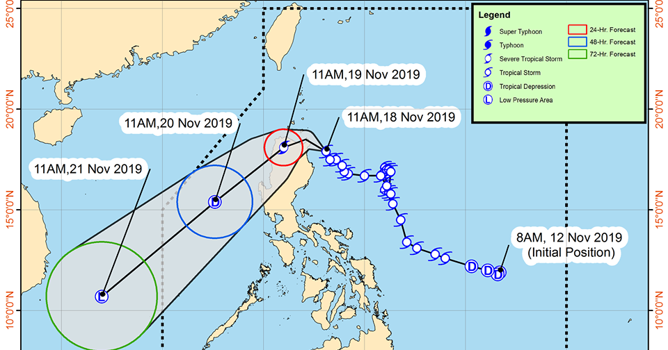 Class suspensions, Tropical Cyclone Wind Signal as of 5:00 am, November ...