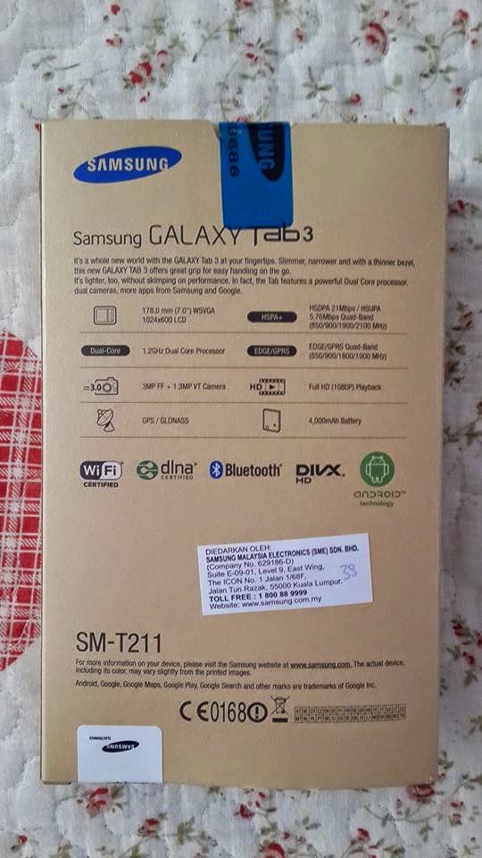 Miles of smiles: SOLD OUT | Samsung Galaxy Tab 3 SM-T211 7" 16GB WiFi