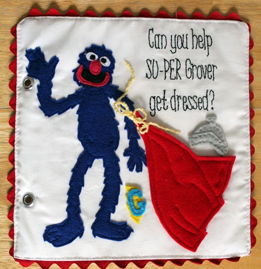 Get Your Craft On: Sesame Street Quiet Book- Super Grover