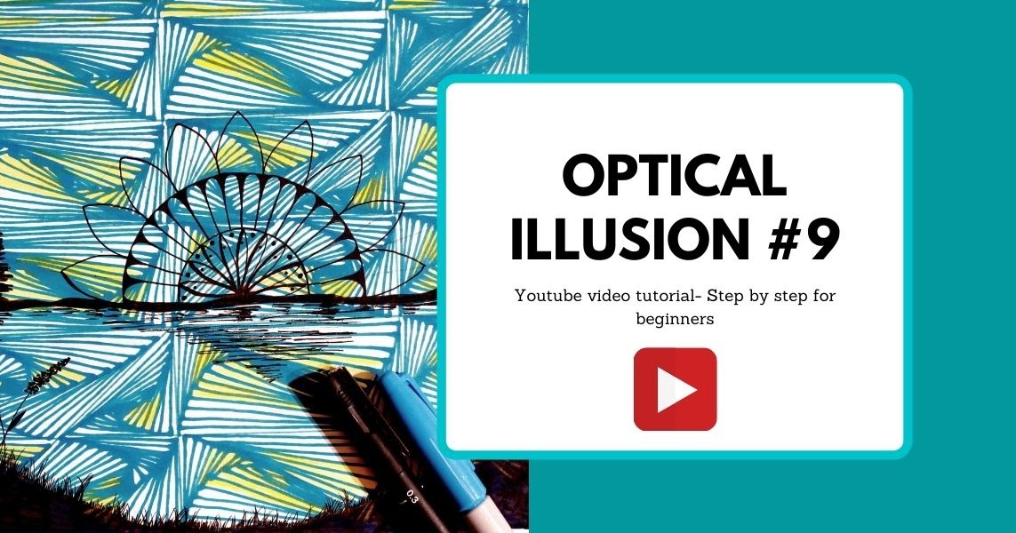 Optical Illusion #9- Easy step by step drawings- Meditation Art