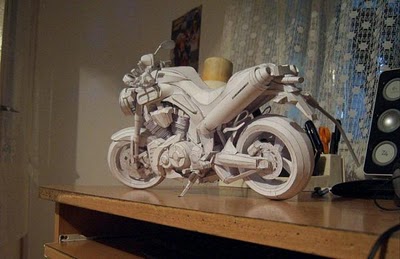Beautiful Yamaha Motorbike Paper Origami - BindasFriends