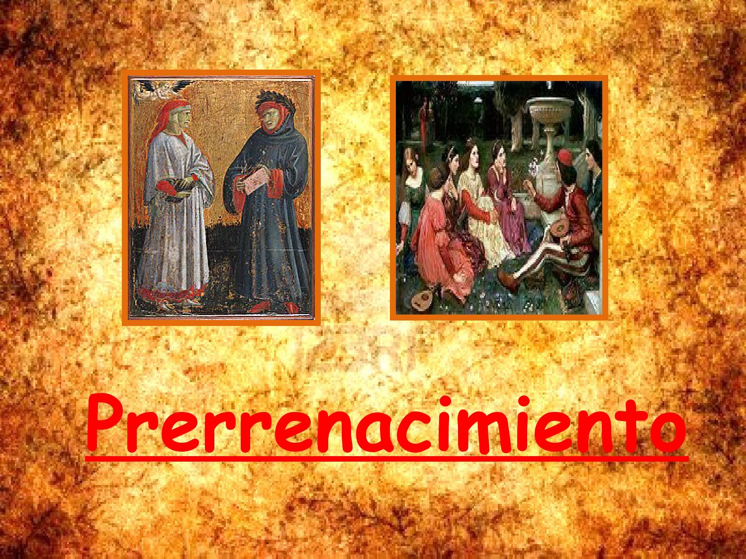 LENGUAJE: OBRAS LITERARIAS ÉPOCA DEL PRERRENACIMIENTO