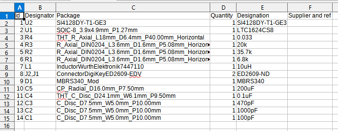 KiCad Tutorial: Generate Bill of Materials (BOM) for a Printed Circuit ...
