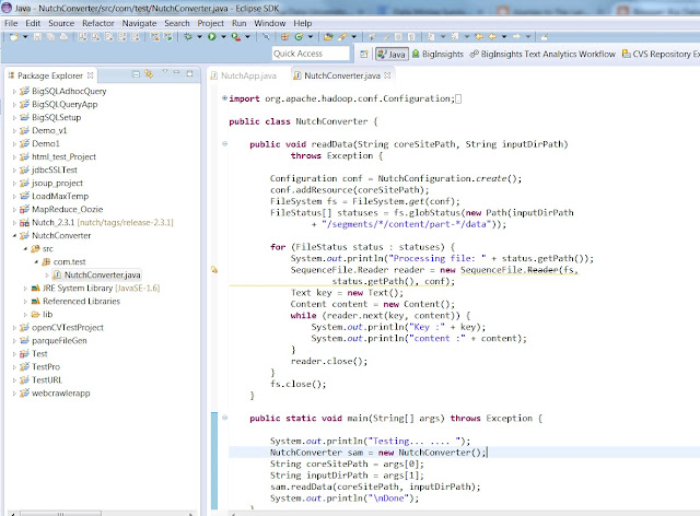 Big Data Analytics: Automated Java code to read the BigInsights Web ...