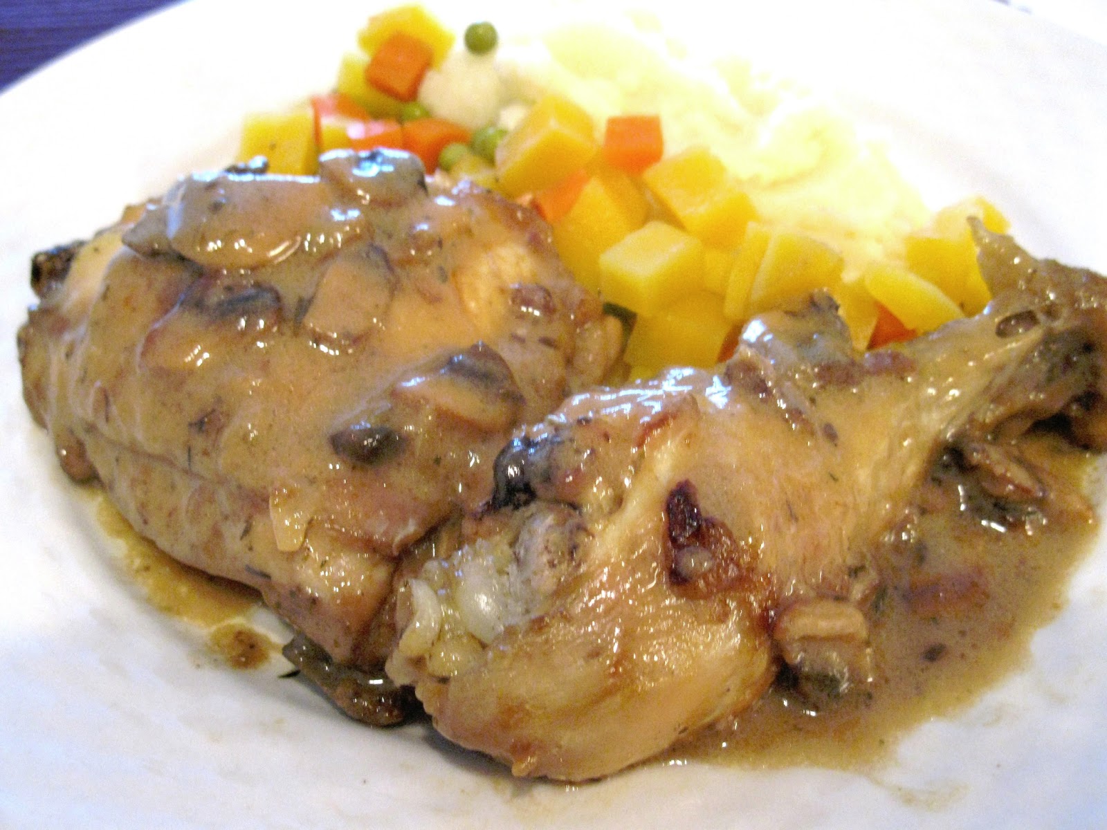 Ma cuisine...sans prétention: Cuisses de poulet au cidre