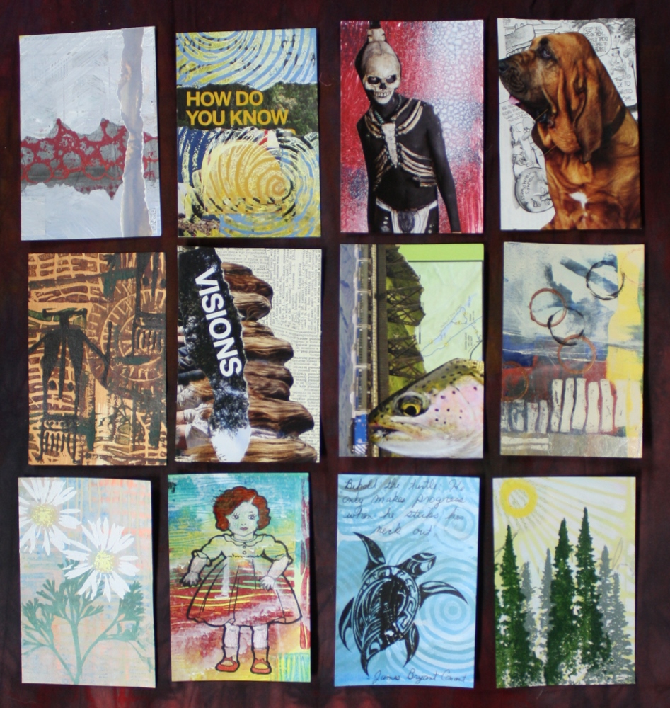 Living and Dyeing Under the Big Sky: Subscribe to Mail Art Postcards