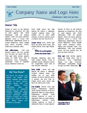 Three Column Newsletter Template ~ Medical Resume