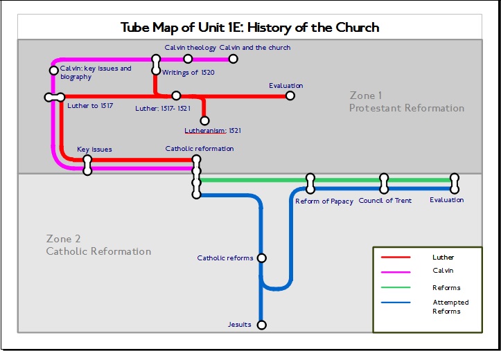 Scheme of Work Tube Map: How and Why