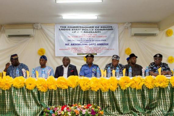 Photos: Gov. Ambode meets with Lagos State Police Command personnel
