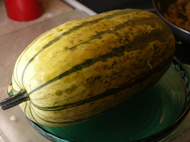 Clockwatching Tart: Stripetti Squash with Sage and Rosemary
