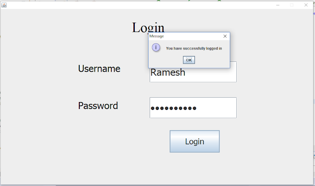 Java Swing Application with Database Connection