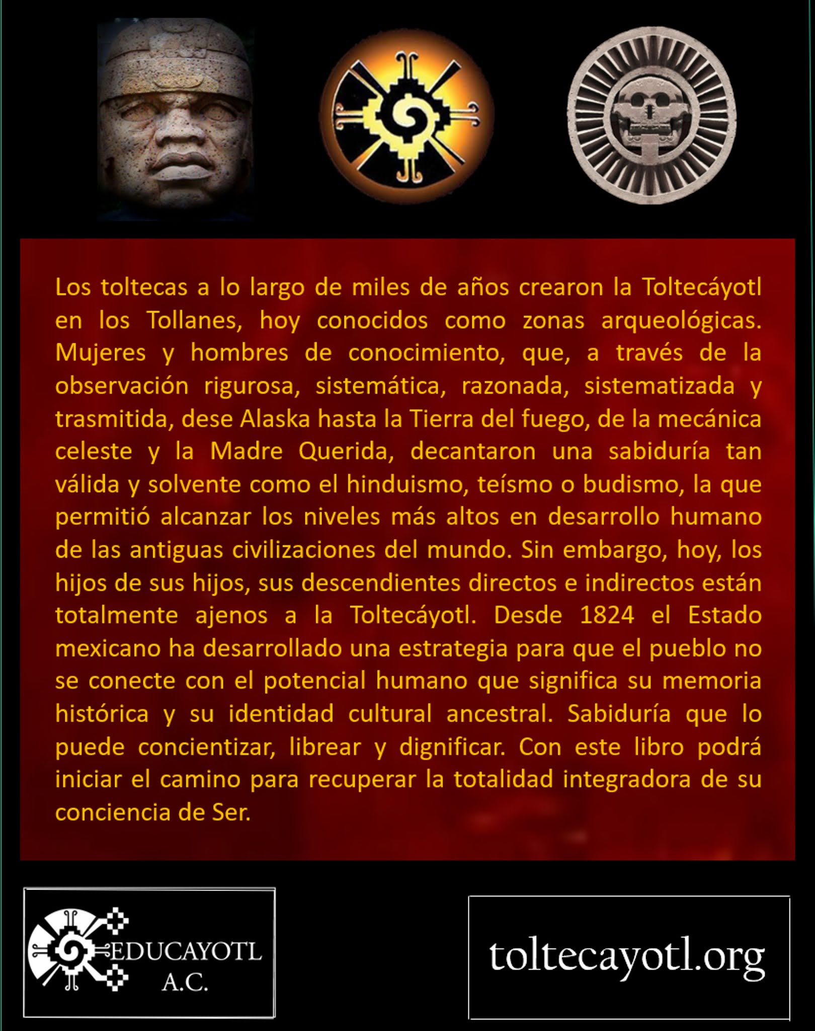 TOLTECA: LA TOLTECÁYOTL sabiduría ancestral tolteca.