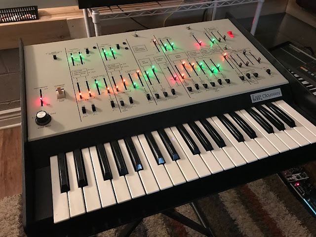 MATRIXSYNTH: White ARP Odyssey MKI 2800 Lumina Sliders w/ Several Mods