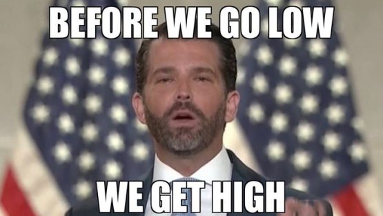 DJT, Jr., seemed to REALLY enjoy his speach. - Democratic Underground