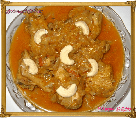 Peshwari Chicken - Cuisine delights