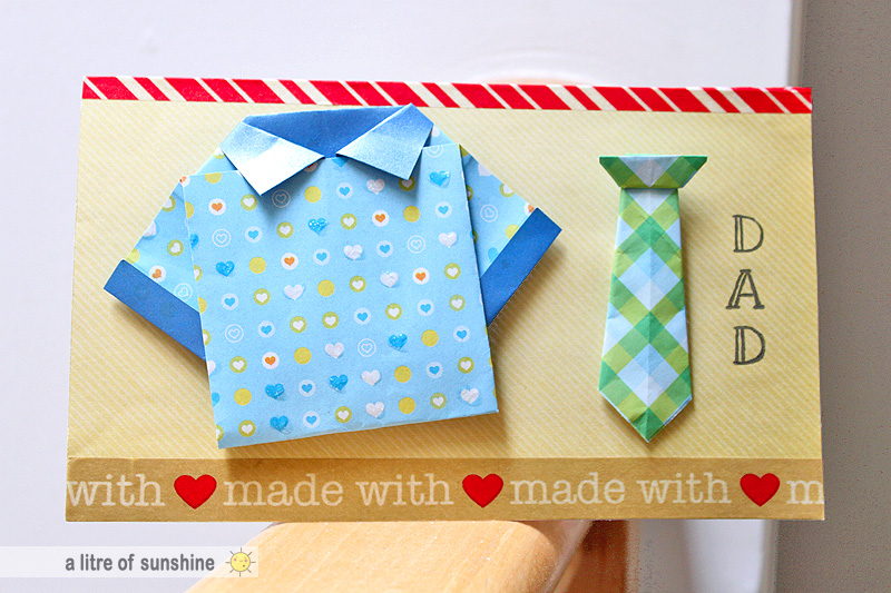 a litre of sunshine: Father's Day Origami Polo and Tie
