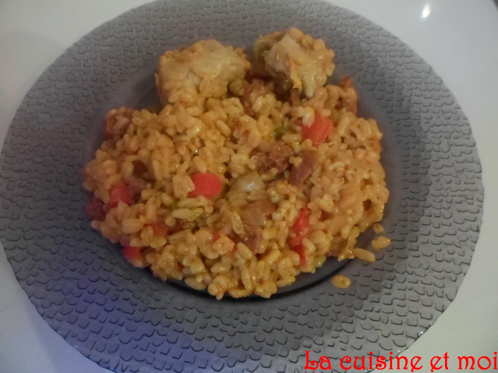 Tendrement Sucré Fortement Salé: Eblysotto aux poivrons et chorizo