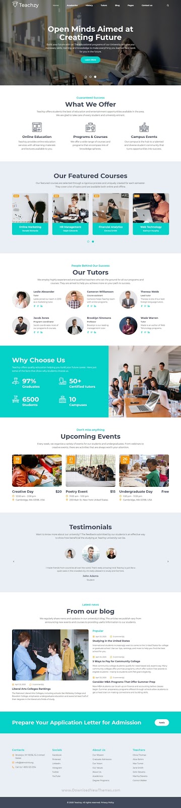 Teachzy - School Management HTML 5 Template - Download New Themes
