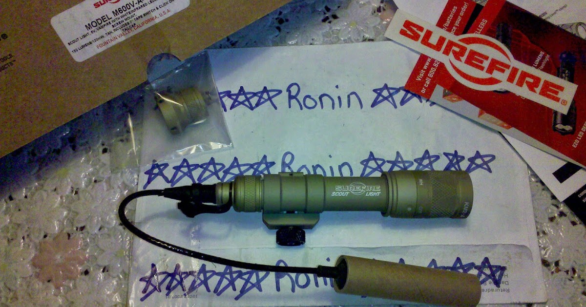 Ronin Tactical's New Site: SureFire M600V-A-TN Vampire Scout Light ...