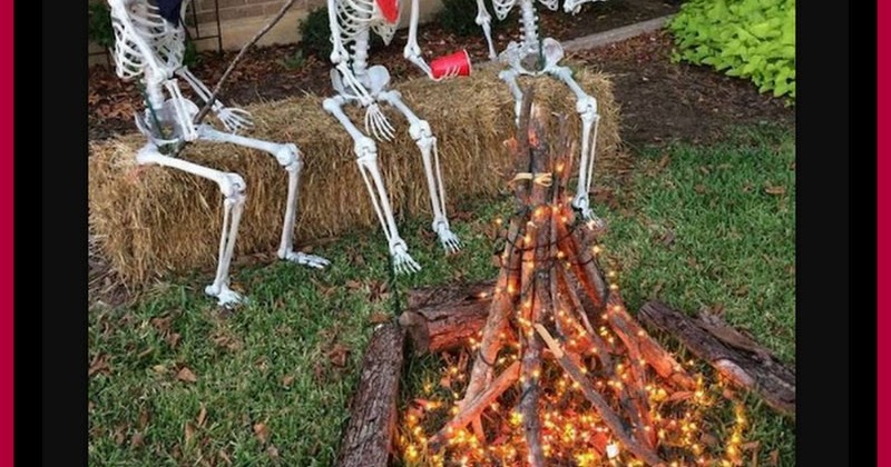 DIY And Household Tips: Campfire Halloween Skeletons
