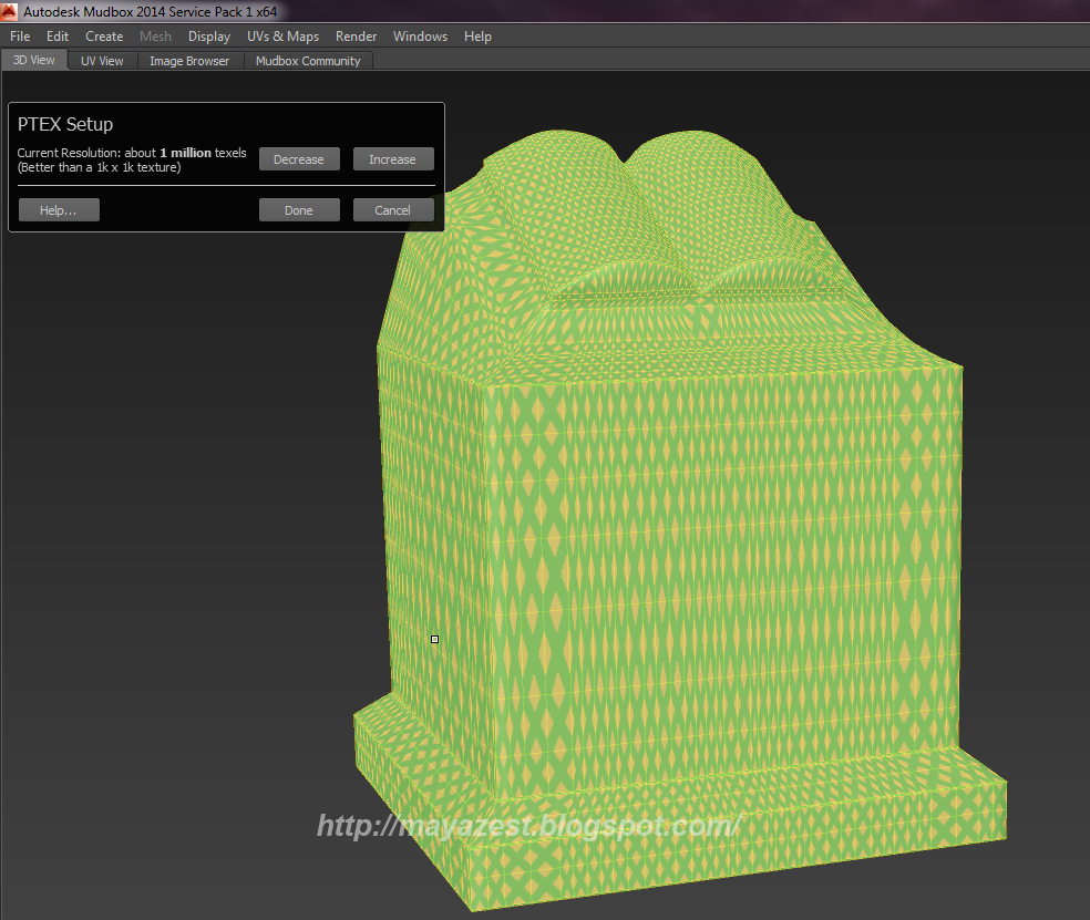 Maya Zest: Ptex displacement and texturing in Mudbox to V-ray for Maya ...