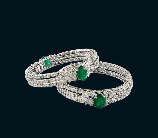 Emerald bangles designs