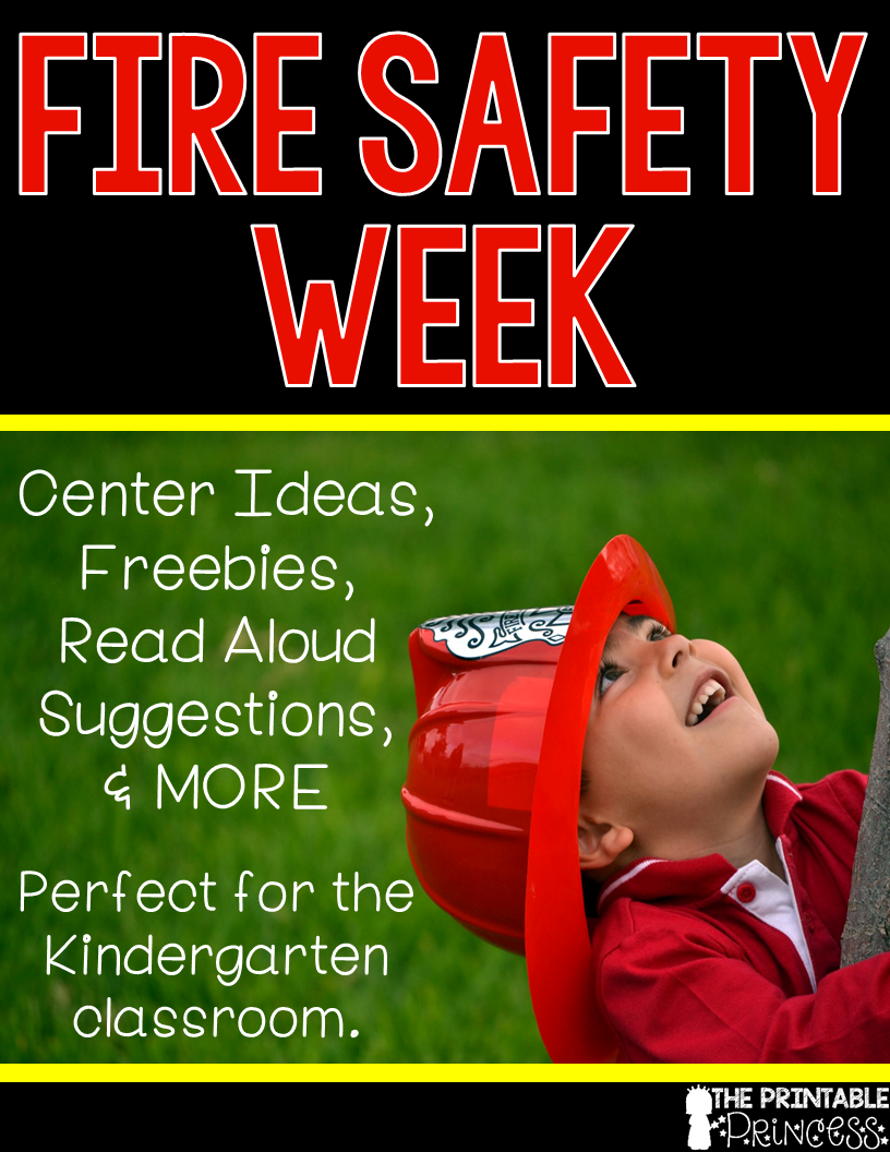 The Printable Princess Fire Safety Activities And Centers For Kindergarten