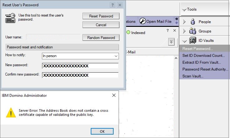 XPages and more: Troubleshooting HCL Notes - Error Reset Password User ...