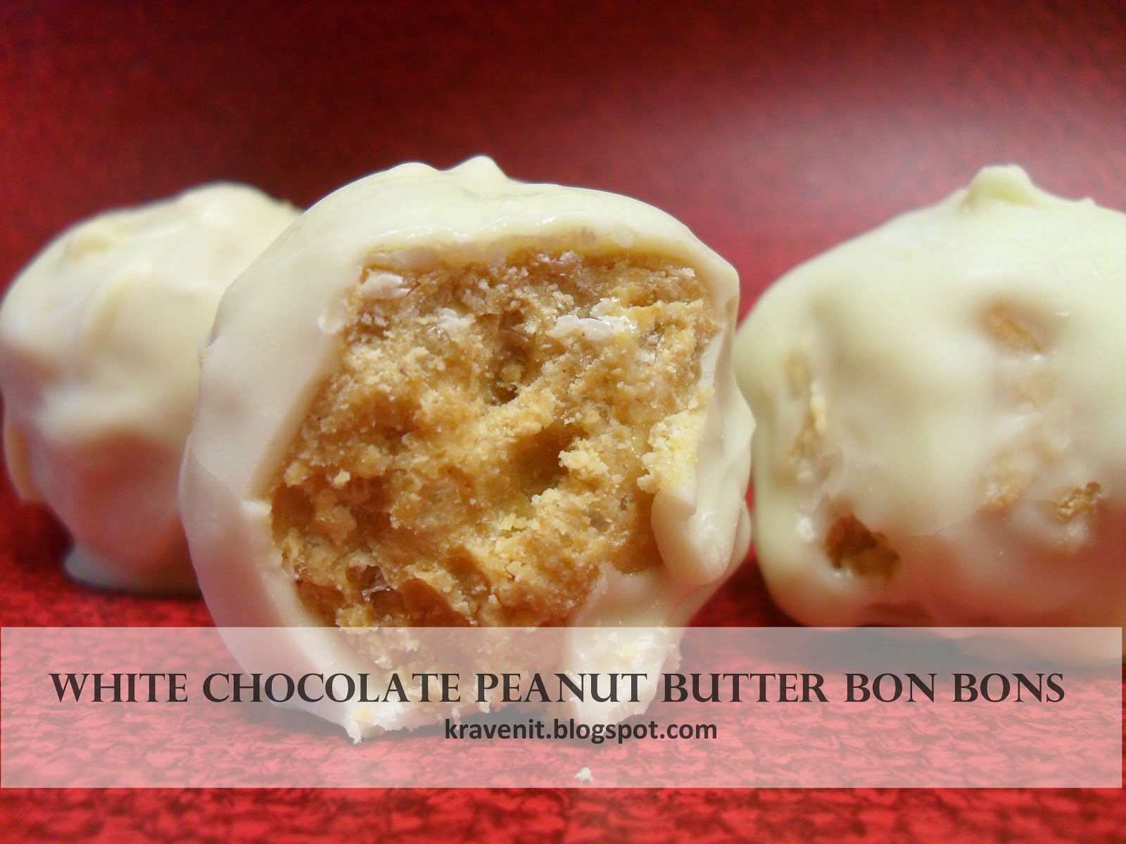KRaven: 25 Days of Christmas: Day 6--White Chocolate Peanut Butter Bon Bons