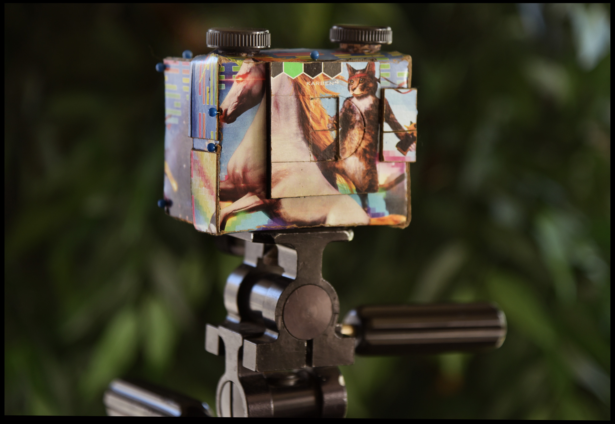 Pinholica: Making a camera with double faced tape instead of glue