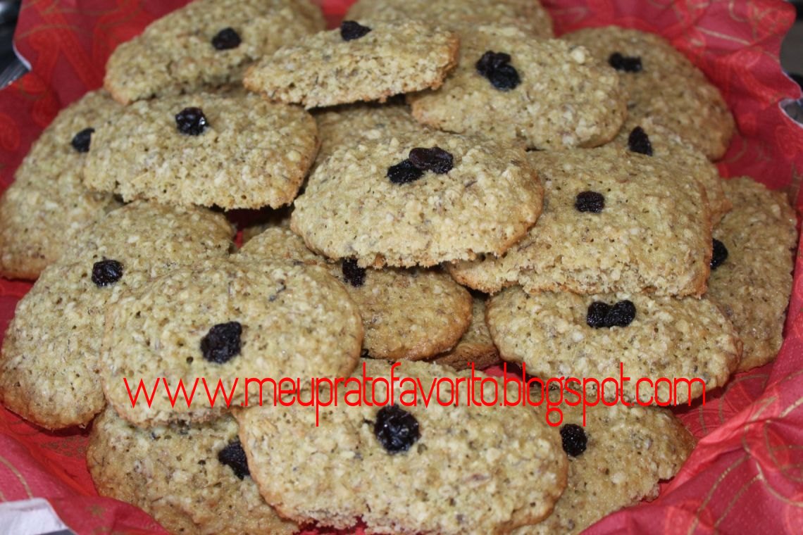 Meu prato favorito: Biscoito de aveia