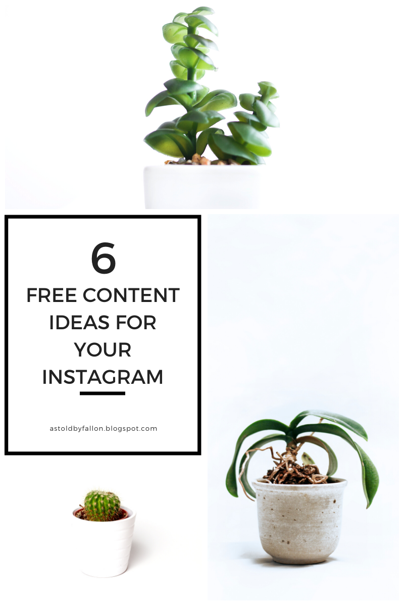 6 FREE Content Ideas for Your Instagram - As Told by Fallon