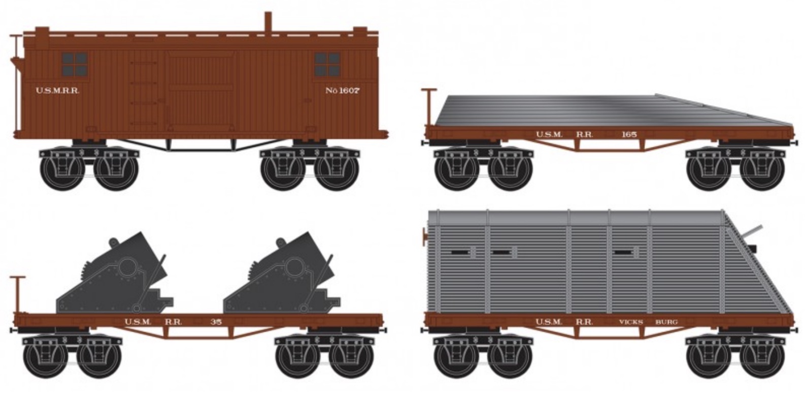 Civil War Trains in N Scale: Micro-Trains' new Civil War armored set