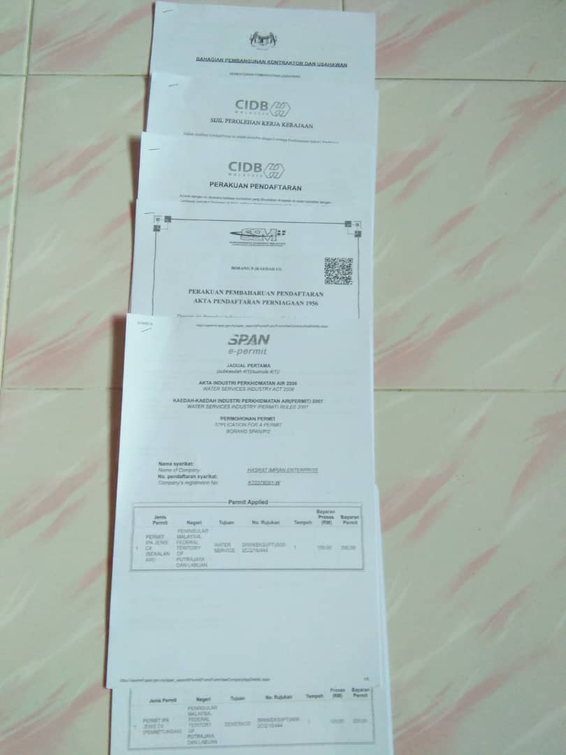 PERKHIDMATAN PEMBAHARUAN & PERMOHONAN BARU (PERMIT SPAN, CIDB, SSM ...