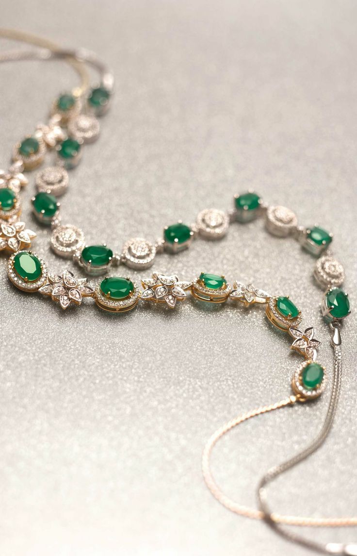 Emerald necklace designs