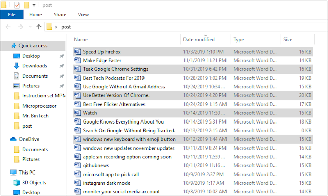 How To Select Multiple Items Faster In Windows.