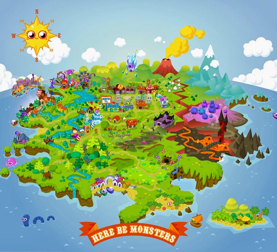 Moshi-tastic | Isla Harrison: Monstro City Map