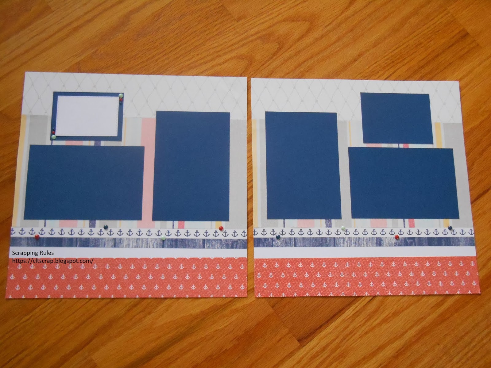 Cheryl - Scrapping Rules: Seas the Day Layout 2