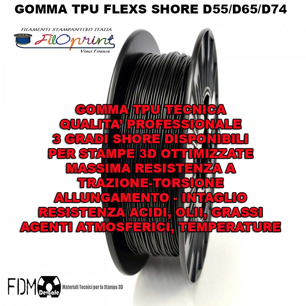 GOMMA TPU USI PROFESSIONALI SHORE D55 D65 D74 AD ELEVATE ...