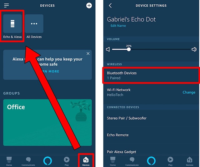 How To Connect Your Amazon Echo to a Bluetooth speaker or headphone.