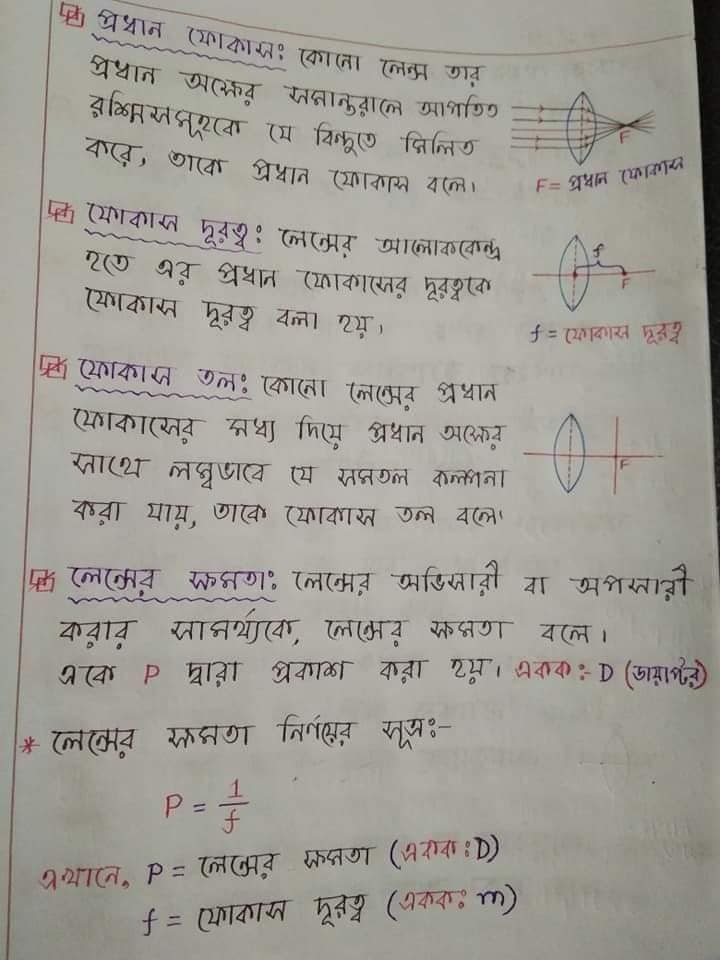 SSC Physics Chapter 9 Hand Note