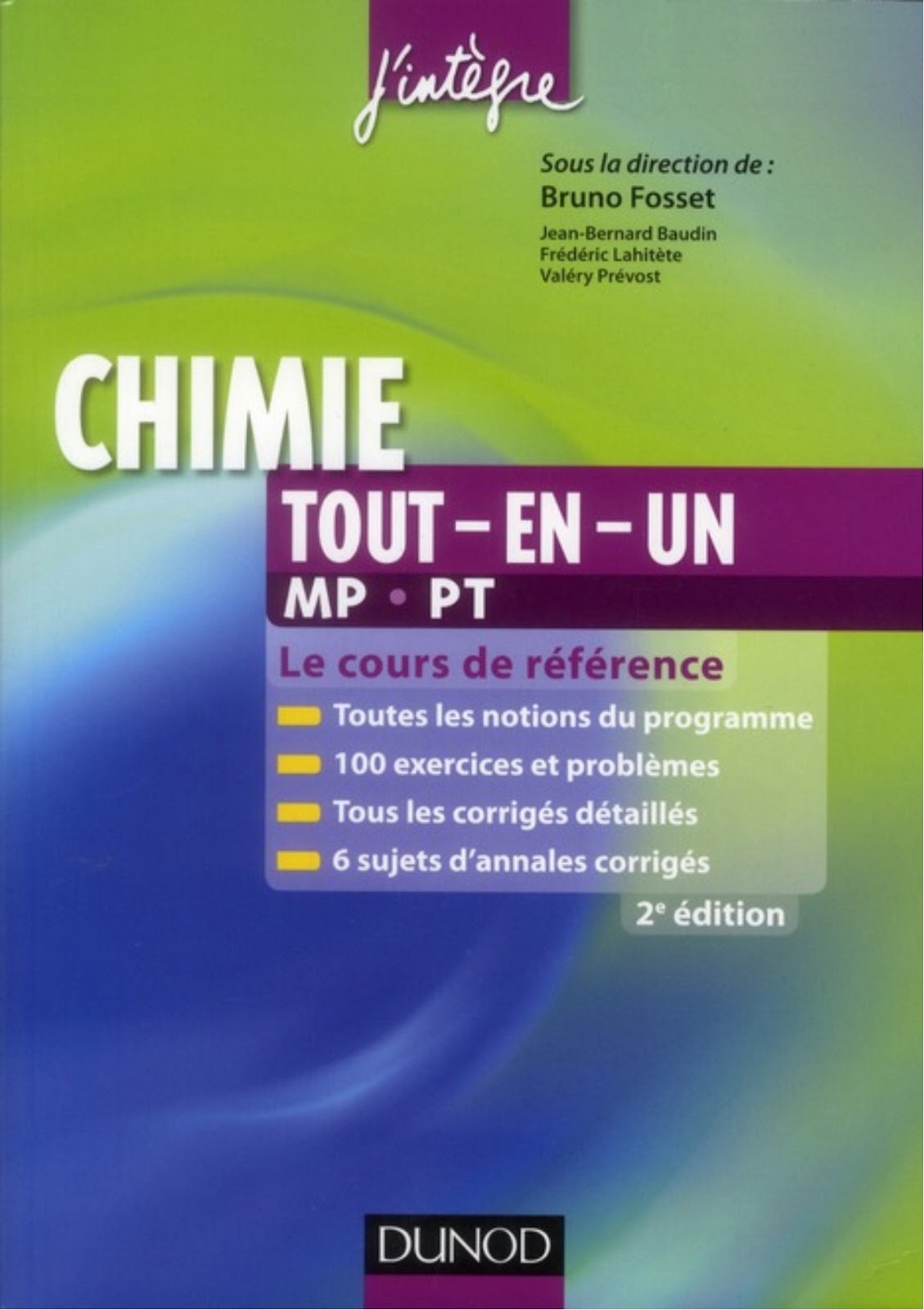 Chimie - MP - PT - Tout en un - J’intègre - Ancien Programme