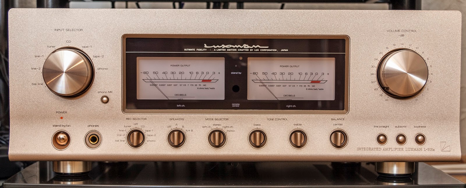 Golden Age Of Audio: Luxman L-505S integrated Amplifier