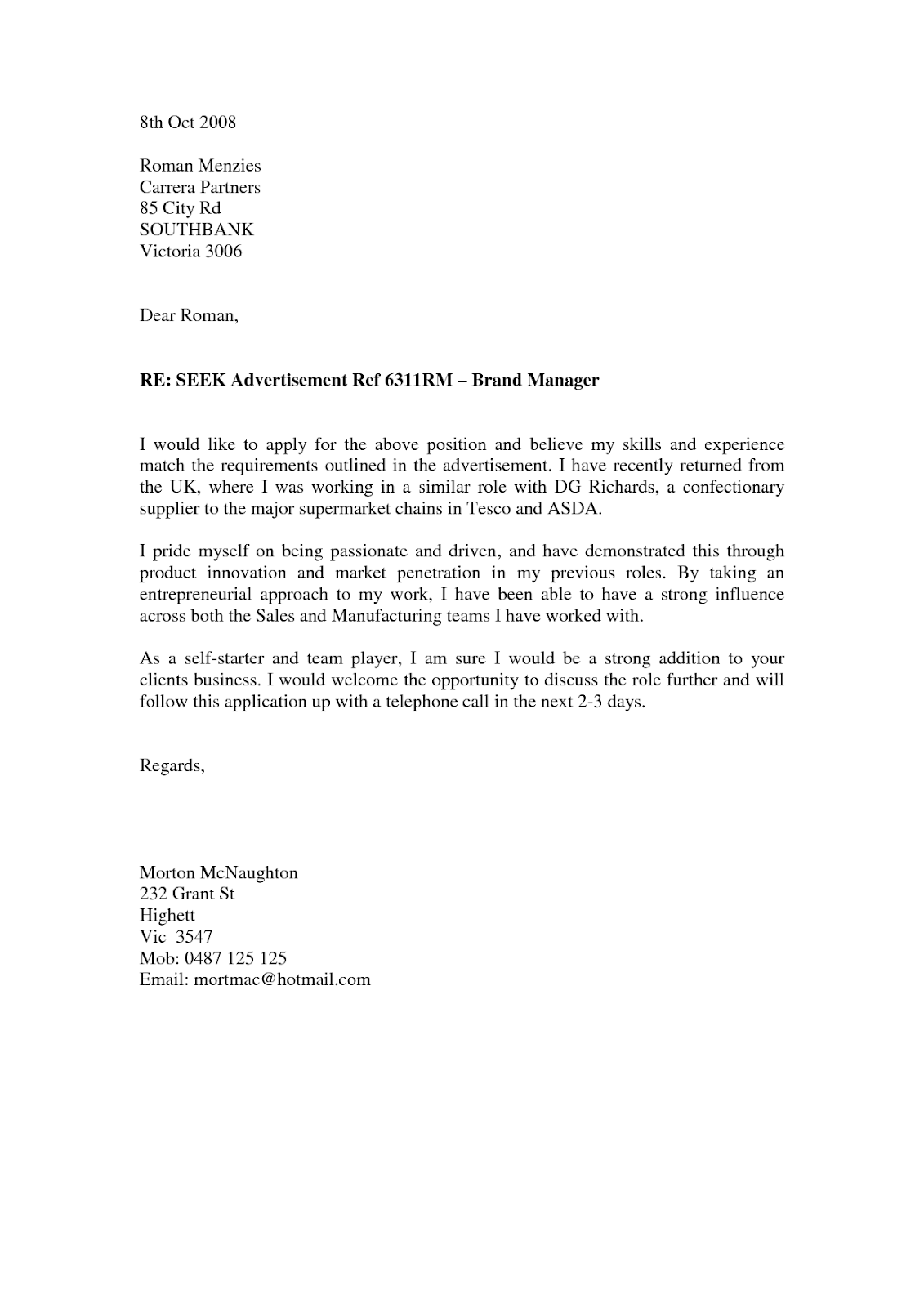 Example Of Cover Letter For Students With No Experience Sample Letter Example Of Cover Letter For Students With No Experience Sample Letter