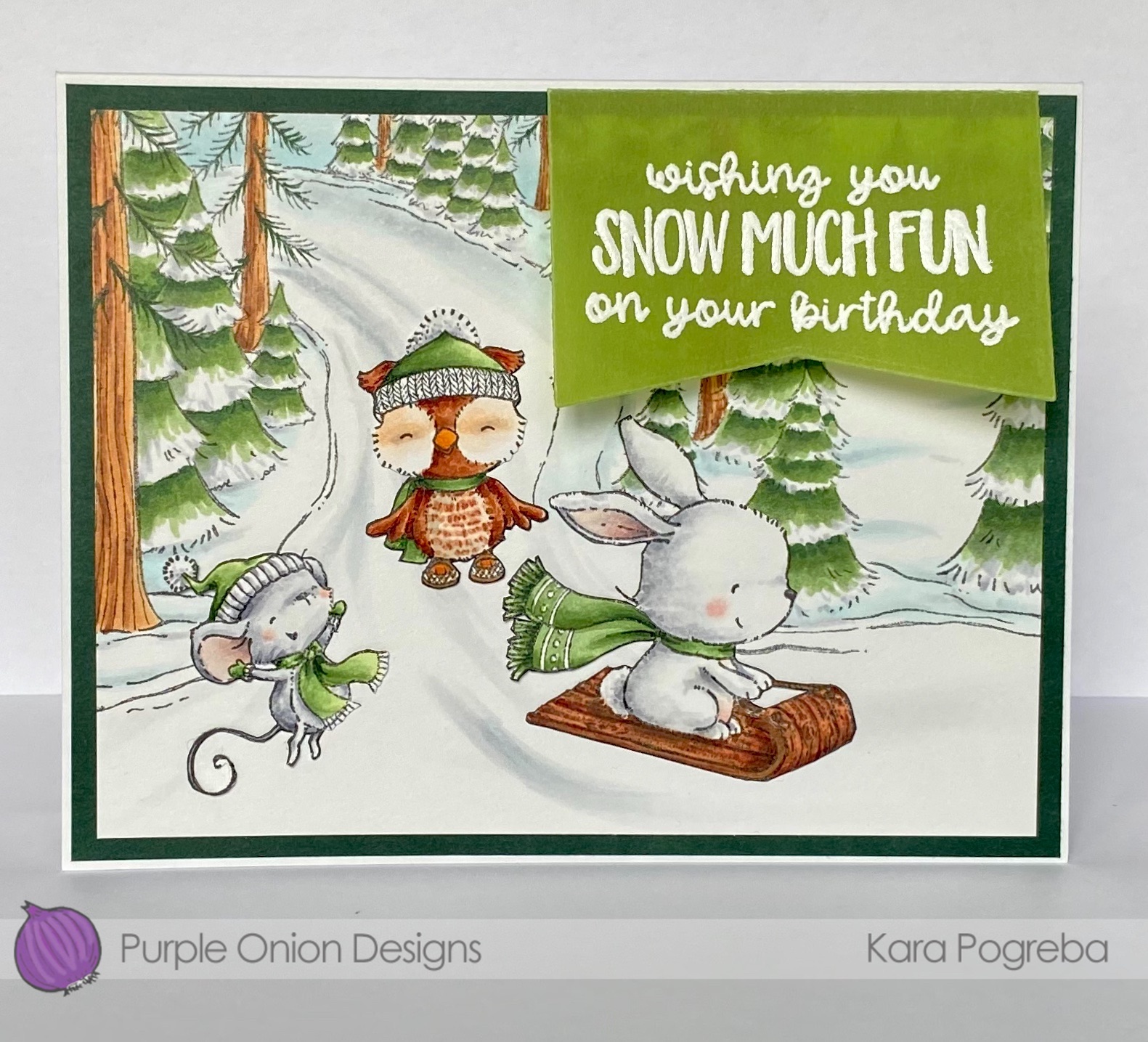Kara Lynne's Card Designs: Winter Birthdays are Snow Much Fun!