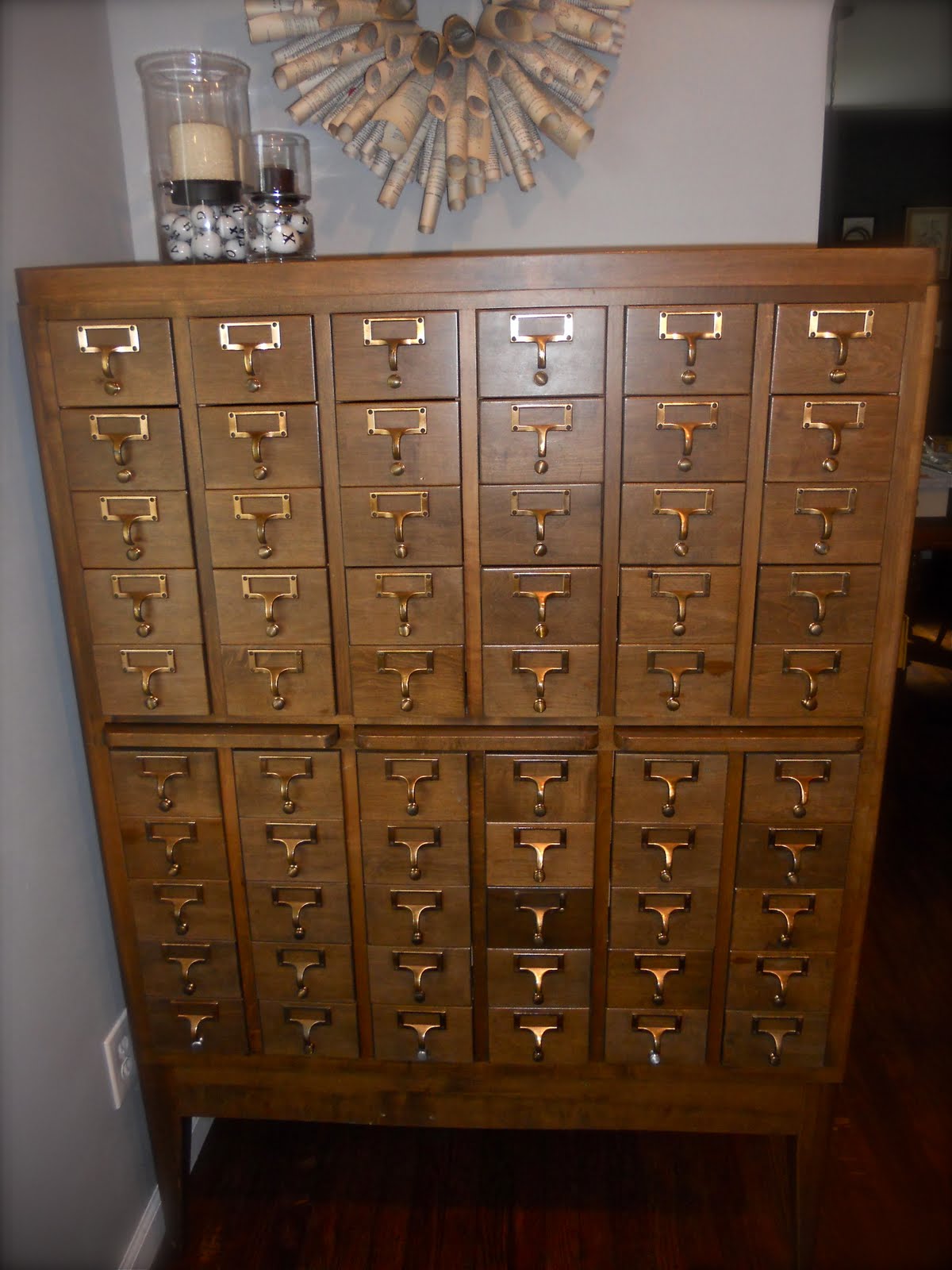 Ruffled Feathers: Repurposed Card Catalog