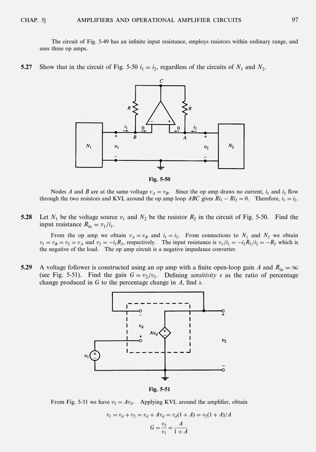 Hyperphysics ajc: Edminister - Chap 05 - Amplifiers and Operacional Amp